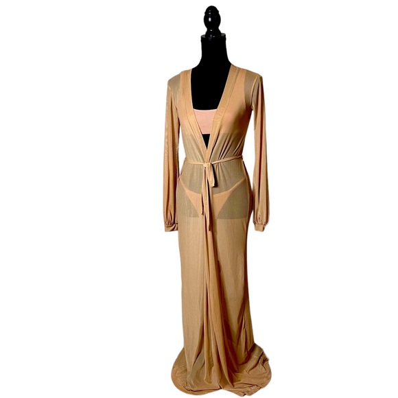 Windsor | Intimates & Sleepwear | New Mesh Fabric See Thru Robe Size S ...